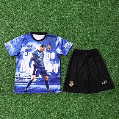 China Real Madrid Kids Ronaldo Commemorative Jersey Customizable XS-XL for sale