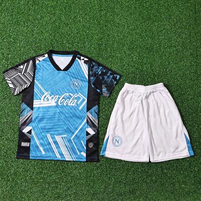 China 2024-2025 Napoli Children Training Uniforms Football Jerseys Customizable Youth Sizes for sale