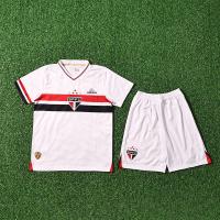 China 2025 Sao Paulo Children Home Football Jersey Customizable 100-160cm for sale