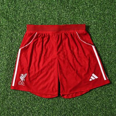 China 2025-2026 Liverpool FC Home Shorts Customizable Team Sports Shorts 100% Polyester for sale