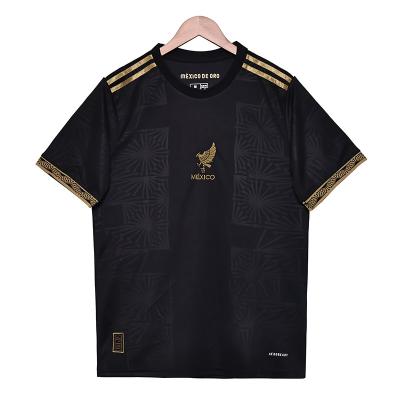 China 2025 Mexico Special Edition Black Football Jersey Customizable for Fan Groups Breathable Fabric for sale