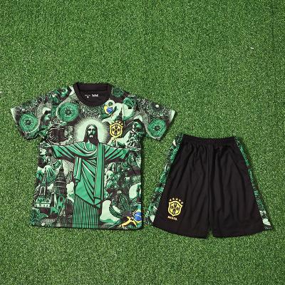 China Brazil 2025-2026 Children Special Edition Football Jersey Customizable for Teams for sale