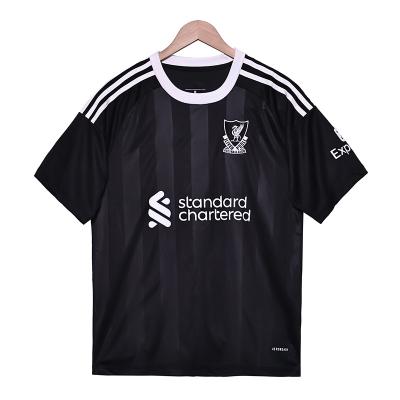 China 2025-2026 Liverpool Fans Black Training Uniform Group Customization Breathable Polyester for sale