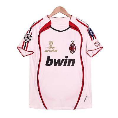 China 2006-2007 Season AC Milan Retro Away Jersey Support Group Customization Classic Design for sale