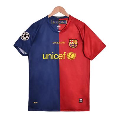 China 2008-2009 Barcelona Home Retro Jersey Customizable for Groups Sizes Youth to Adult for sale