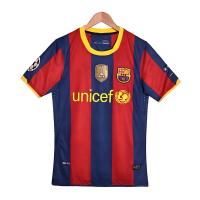 China Barcelona 2010-2011 Champions League Retro Home Jersey Customizable Classic Design 100% Polyester for sale