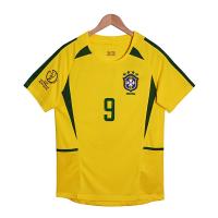 China Brazil 2002 World Cup Home Jersey Classic Reappearance Group Customization Service 100 Polyester for sale