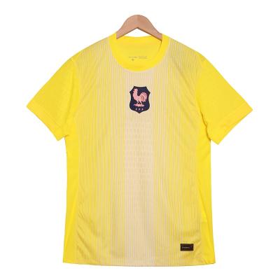 China 2024-2025 France Goalkeeper Match Jersey Customizable Breathable Moisture-Wicking Team Bulk Order for sale