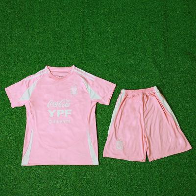 China 2025 New Argentine Children Wear Pink Training Suit Support Team Batch Customization for sale
