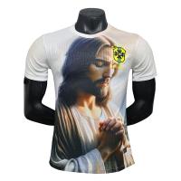 China Brazil White Jesus Special Edition Jersey Custom Group Kit S-XXXL for sale