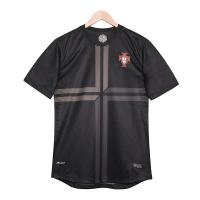 China Portugal 2013 Season Black Away Jersey Support Group Customization for sale