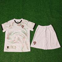 China 2025-2026 Portugal Children Away White Soccer Jersey Set Team Customization Youth Sportswear for sale