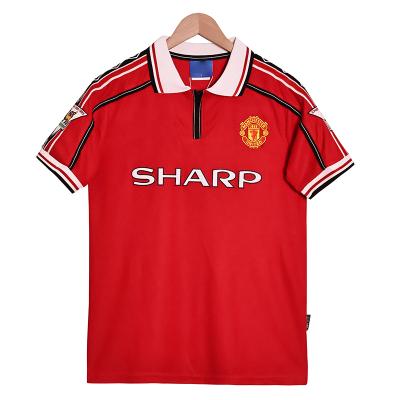 China Manchester United 1998-1999 Home Jersey Replica Group Customization S-XXL for sale