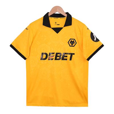 China Wolves 2025-2026 Home Jersey Breathable Polyester Football Shirt Customizable for sale