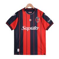 China Bologna FC 2025-2026 Home Jersey Red Blue Stripes Championship Badge for sale