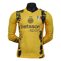 China Inter Milan 2024-2025 Away Player Jersey - Long Sleeve Customizable for sale
