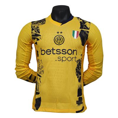 China Inter Milan 2024-2025 Away Player Jersey - Long Sleeve Customizable for sale