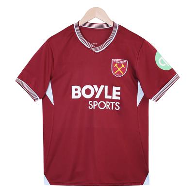 China West Ham United 2526 Home Jersey Polyester Slim Fit S-XXL Bulk Custom for sale