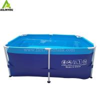 China Hot Sale Tilapia Tarpaulin  Above Ground Swimming Pool Big Size Swimming Pool for sale