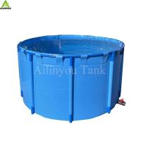 China Round Foldable Pvc Fish Tanks Poly Tank Aquaculture Fish Farming for sale