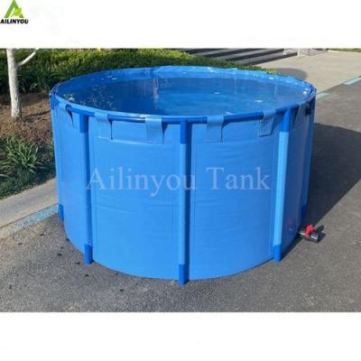 China High quality pvc tarpaulin fish pond 2000Liters biofloc fish farming tank for sale