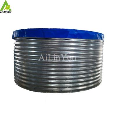 China Factory Custom Foldable Pvc Tarpaulin Fish Farming Tank Movable New Galvanized Sheet Fish Pond for sale