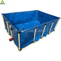China Durable Foldable Square and Round PVC Tarpaulin Fish Farming Pond Tank Breeding Pools for sale