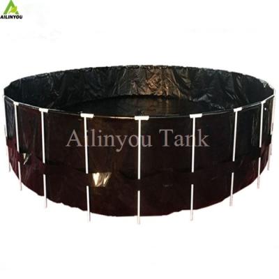 China Recirculating Aquaculture System Foldable PVC Aquaculture Fish Pond Fish Farming Tanks for Shrimp Fish Raising for sale