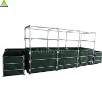 China China Factory Hot Sale Hydroponic Growth System Foldable  Hydroponic Pool Tank with Galvanized steel pipe frame for sale
