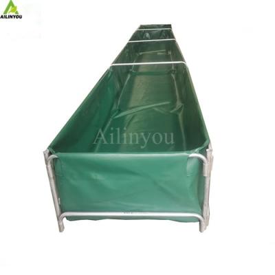 China Ailinyou Factory Custom-made  Mobile Aquaculture Tank  Foldable  Hydroponic Pond for sale