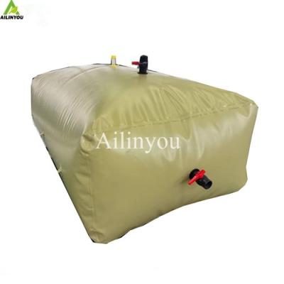 China Good  Quality Pvc Coated Tarpaulin Material Inflatable Pillow or Rectangular  Drinking Water Storage Bladder Tanks for sale