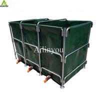 China Recirculating Biofloc Aquaculture Tarpaulin Fish Pond Tank Equipment Fish Farming System Above Ground for Aquaculture for sale