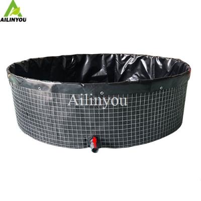 China Heavy Duty Collapsible Stand Fish Pond Outdoor Foldable Frame Fish Breeding Tank for sale