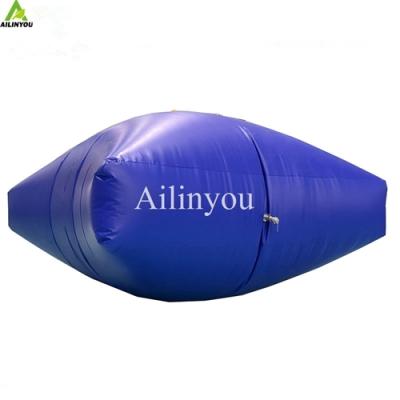 China Ailinyou Factory Wholesale PVC Collapsible Water Storage Bladder Tanks 30000 Liter Flexible Water Tanks for Irrigation for sale