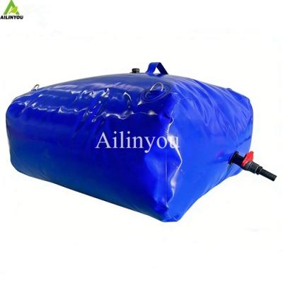 China Ailinyou 500Liter  Rectangular  Water Storage Tank PVC Flexible Water Bag For Irrigate for sale