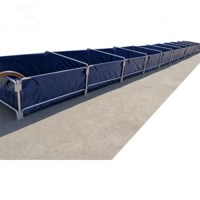China Durable Foldable Square and Round PVC Tarpaulin Fish Farming Pond Tank for sale