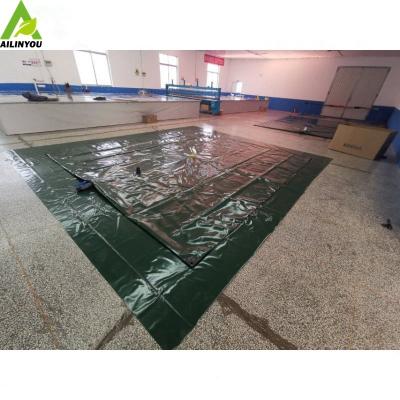 China Pvc flexible water bladders portable collapsible irrigation water tank 15000 liter for sale