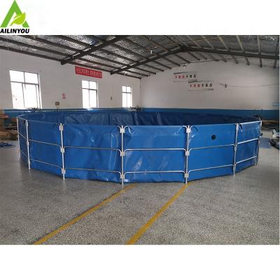 China 500L-10000L canvas fish tank ras aquaculture indoor fish farm for sale for sale