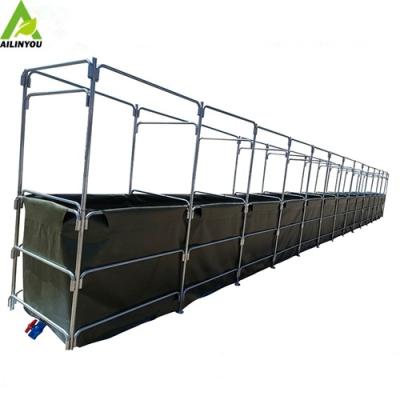 China Best Selling Custom Size Rectangular Rarp Liner Fish Pond Tank Shrimp Pond for sale