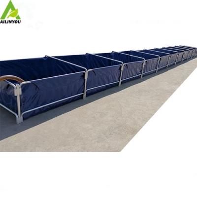 China Factory Customized PVC Canvas Fish Tank Tarpaulin Fish Farming Transparent Canvas Outdoor Fish Pond for sale