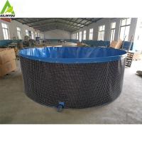 China mobile 30000 Liters  wire  mesh tank for fish farming or water storage for sale