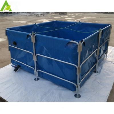 China foldable pvc tarpaulin fish breeding tank fish pond koi fish tank for sale