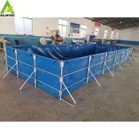 China Plastic Fish Pond PVC Foldable Flexible Soft fish farming tanks fish ponds square plastic ponds for sale