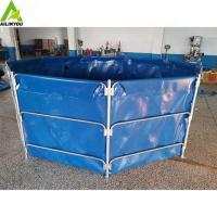 China Customized PVC tarpaulin fresh water fish tank for shrimp farming for sale