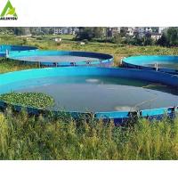 China Tarpaulin Waterproof Custom Accessories Blue Customized Pvc Canvas Fish Tank Farming Round Fish Pond Tank for sale