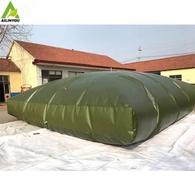 China 200m3 Large Capacity Collapsible Pvc Pillow Water Storage Bladder Tanks Foldable Pillow Water Tank  Irrigation Water Tan for sale