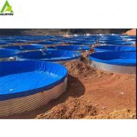 China OEM Custom High Quality RAS Aquaculture System Large Circular PVC Galvanized Sheet Fish Farming Tanks for sale