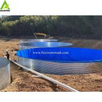 China 1000l~50000l Durable Foldable Portable Pvc Tarpaulin Canvas Water Fish Farming Aquaculture Rectangular Tank Pond Pool for sale