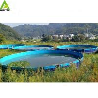 China Hot Sale Eco-friendly Biofloc Frame Canvas Fish Ponds Pvc Fish Farming Tanks For Sale for sale