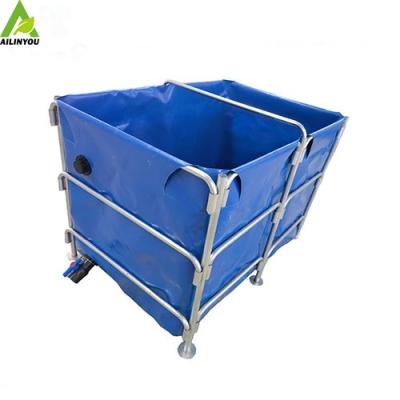 China High Quality Pvc Biofloc Fish Tank 20000 Litres Round  Fish Farm Tank With Frame Support for sale